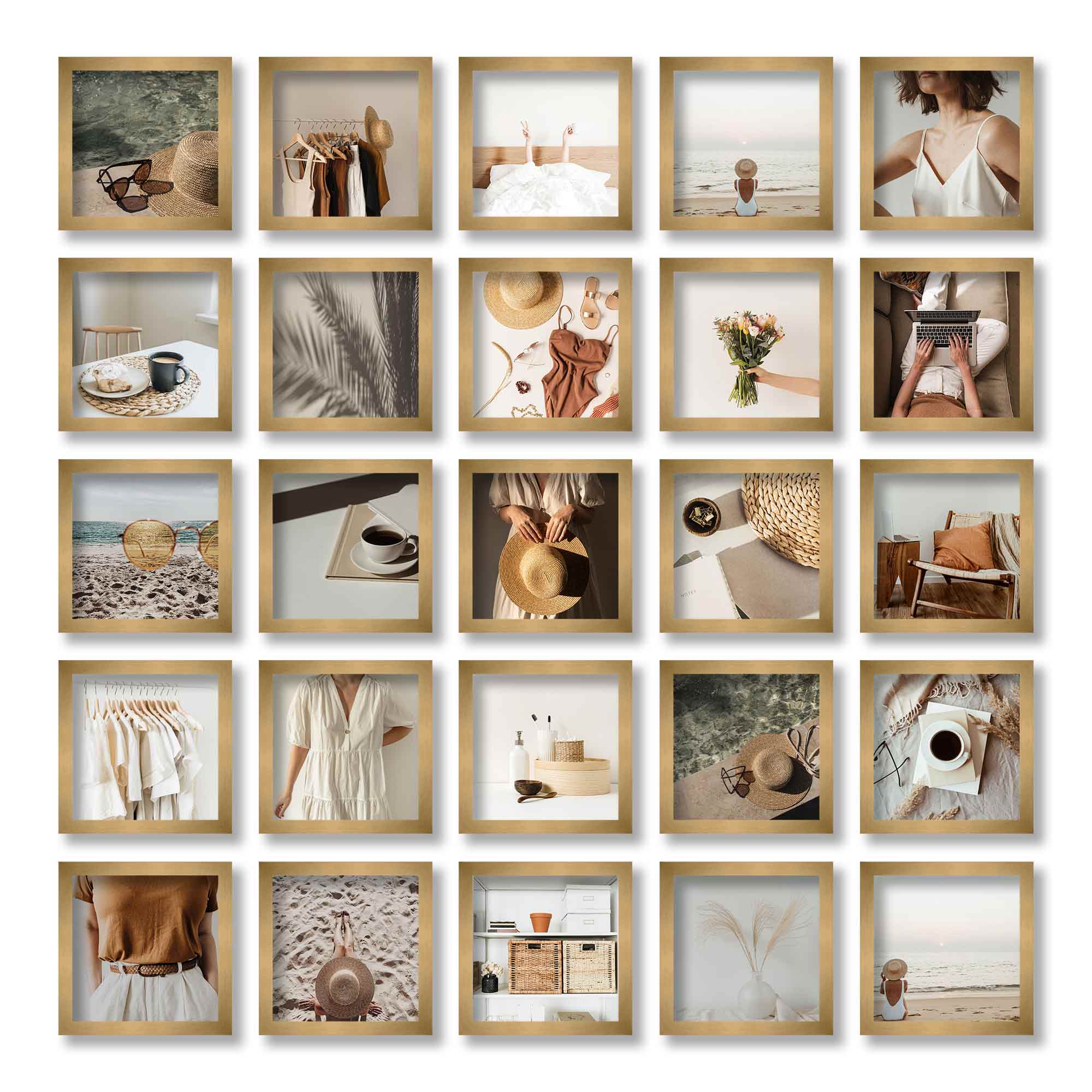 Gold Instagram Photo Frames | CustomPictureFrames.com