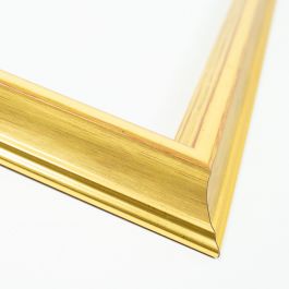 Uri Picture Frame | Gold Wood Picture Frames by CustomPictureFrames.com
