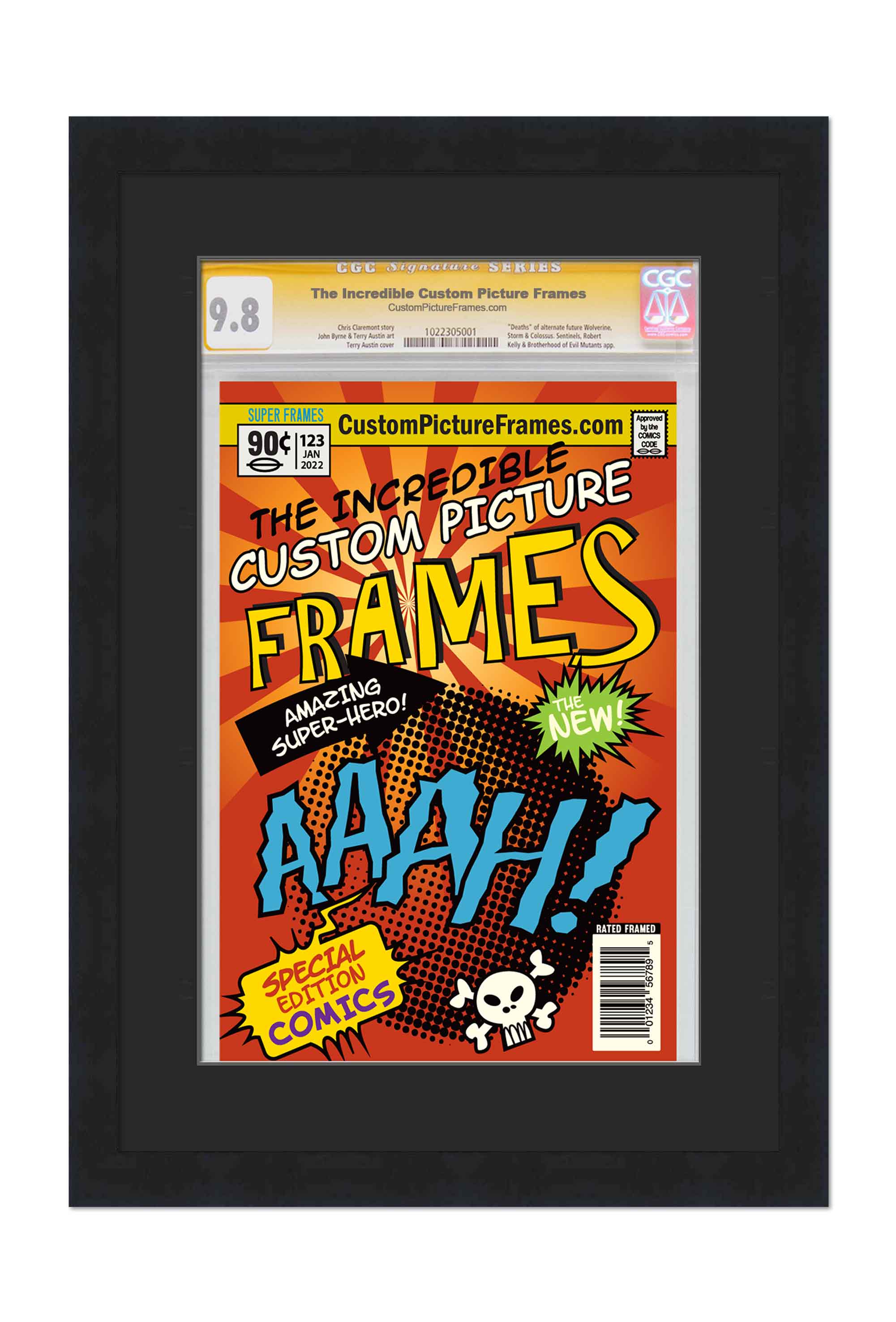 Black Graded Comic Book Frame | Frames for CGC, CBCS or PGX Graded ...