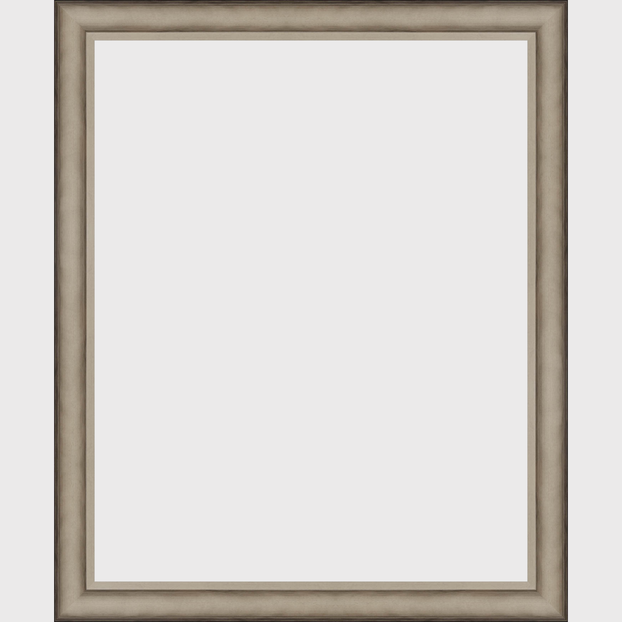 Brian Picture Frame | Silver Wood Picture Frames by CustomPictureFrames.com